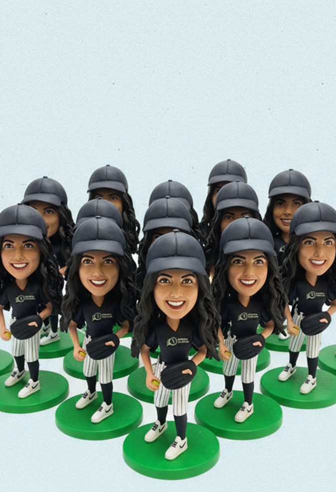 Custom Softball & Baseball Player Bobbleheads – Bulk Team Order ...