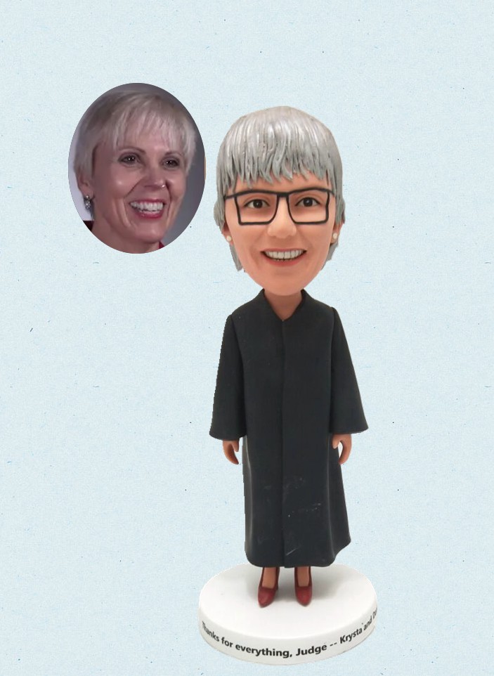 Custom Bobblehead Female judge lawyer [B10395] - USD69.00 : Custom ...