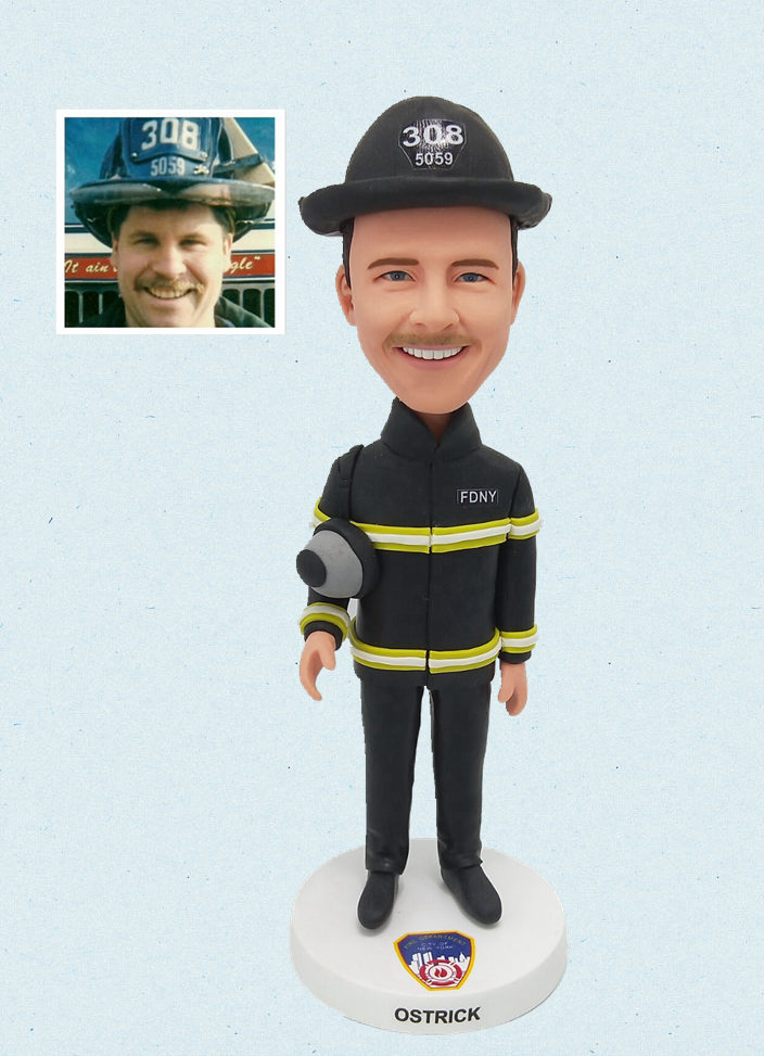 Custom bobblehead fireman firefighter [B10411] - USD69.00 : Custom ...