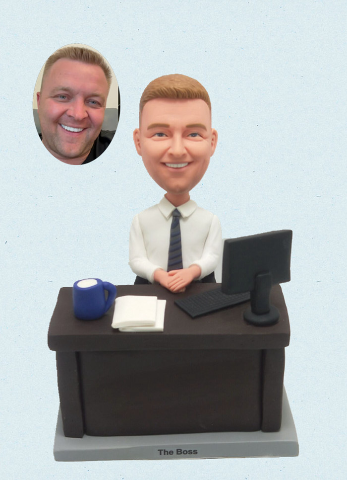 Custom bobblehead office man business man Best Boss's Day Ideas [B10442 ...