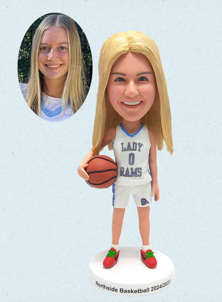 Custom Bobblehead Basketball Player for daughter (any team/logo) Custom ...