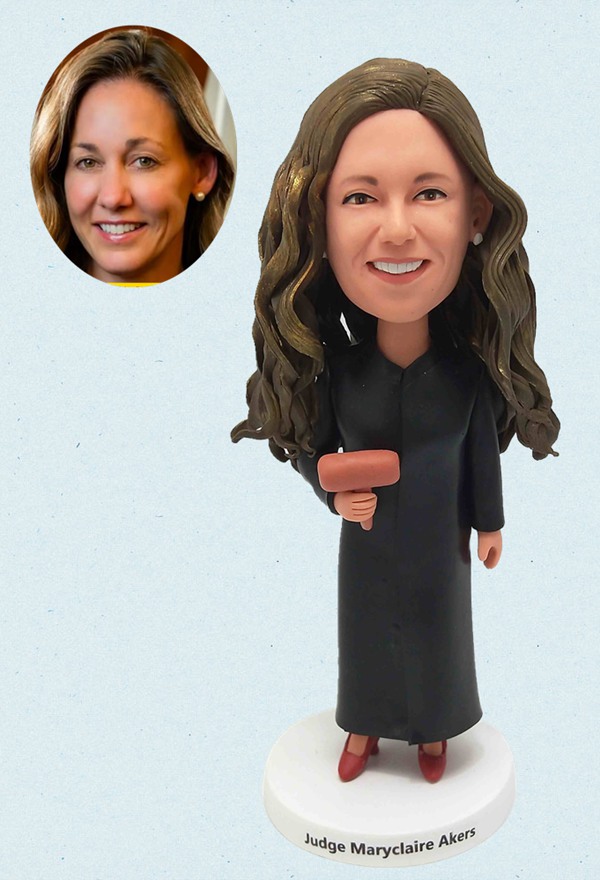 Custom Bobblehead Female judge lawyer doll [PB10418] - USD69.00 ...