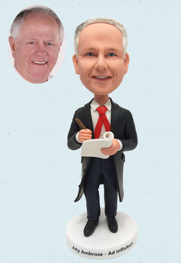 Custom Bobbleheads Lawyer writer recorder judge [PB10466] - USD69.00 ...