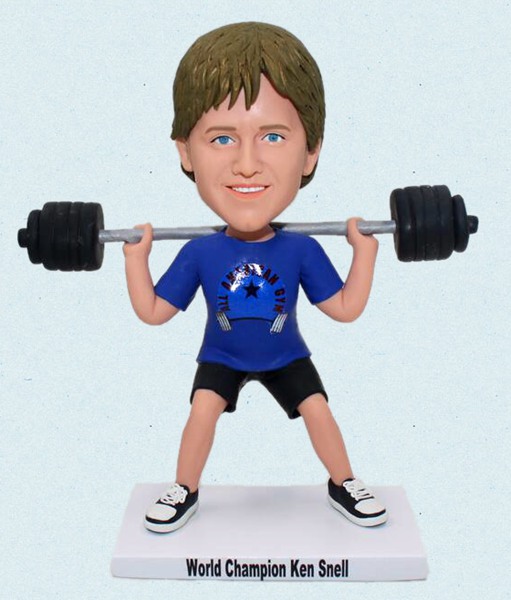 Custom Bobblehead Weightlifting male bobbleheads [K4059] - USD79.00 ...